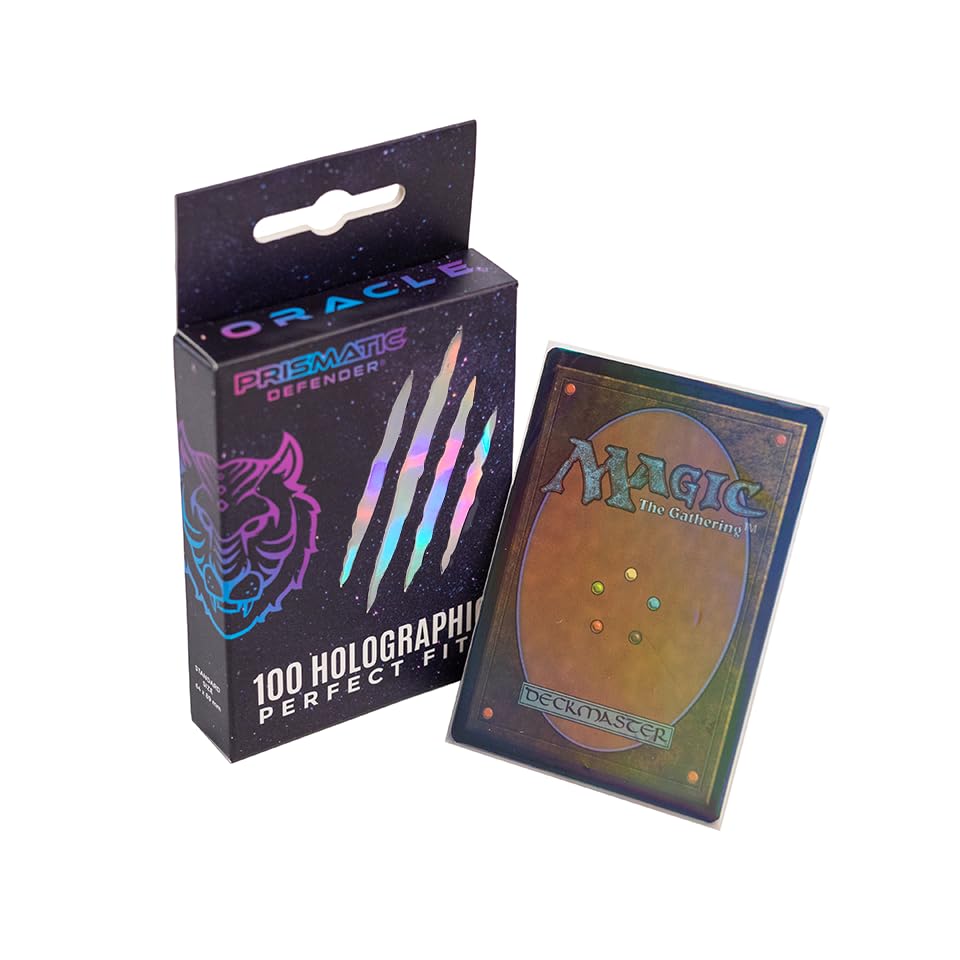 PRISMATIC DEFENDER® Oracle Holographic Perfect Fit Card Sleeves (100 ...