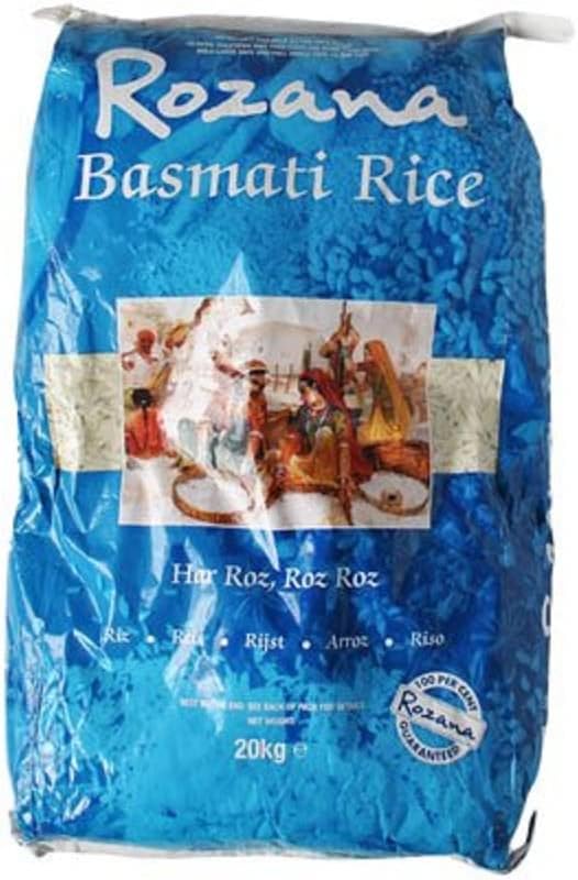 ROZANA Basmati Rice Rozana, 20 kg : Amazon.co.uk: Grocery