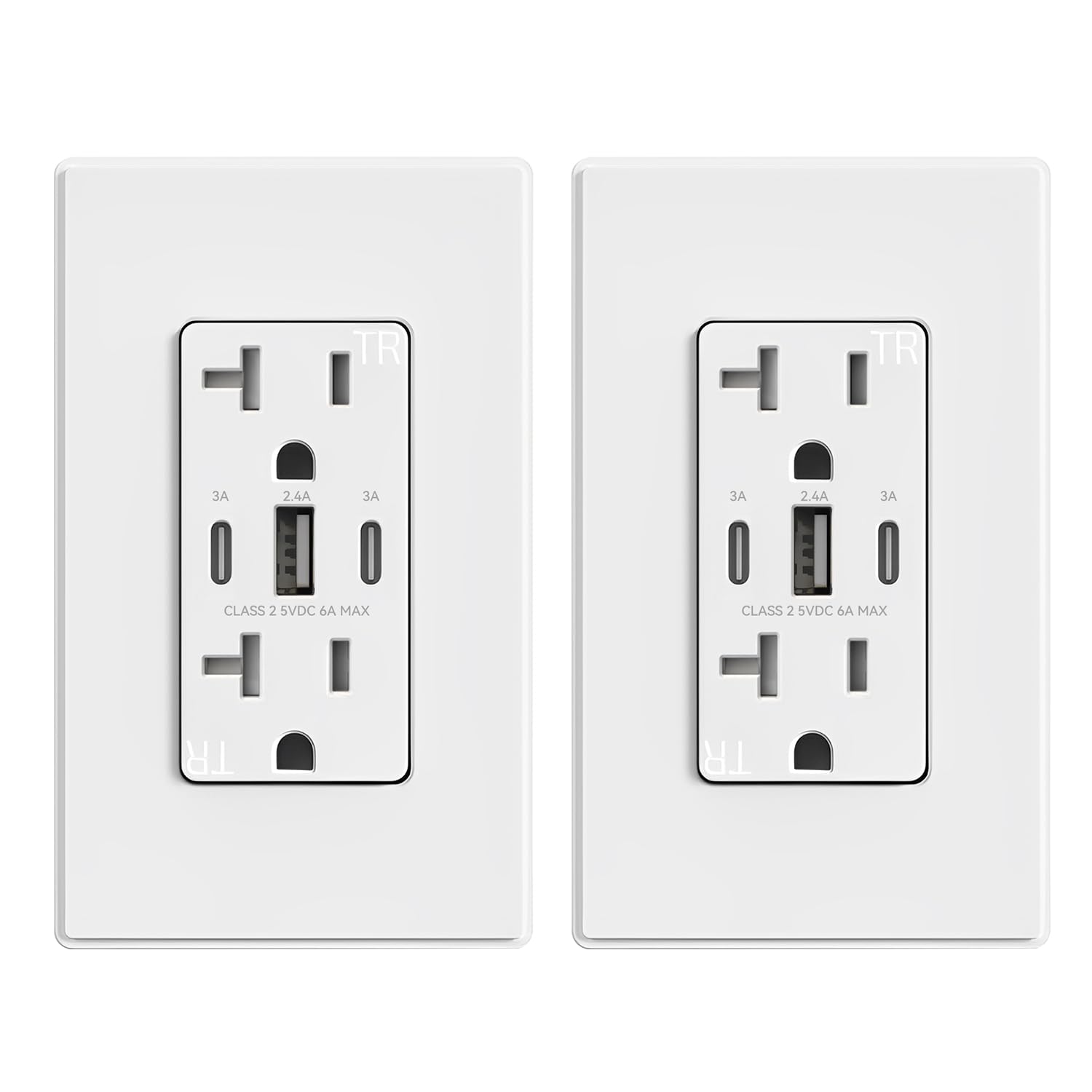 Snapklik.com : ELEGRP USB Outlets, 30W 6.0 Amp USB C Outlets ...