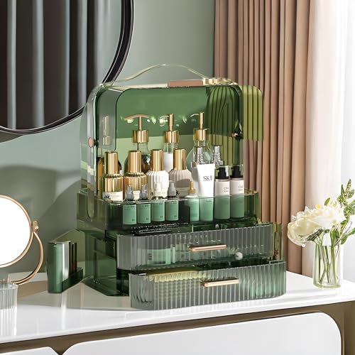 Amazon.com: Makeup Organizer, Waterproof & Dustproof Cosmetic Display ...