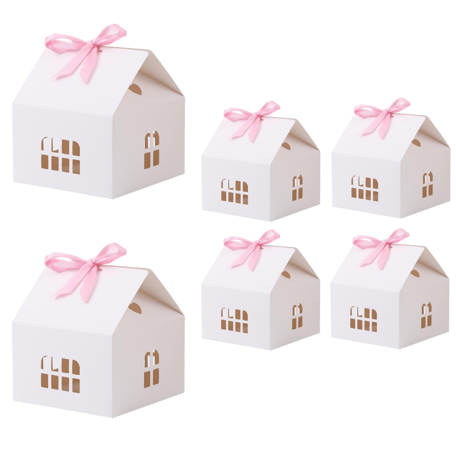 Amazon.com: HAN SHENG 20 Pcs Bowknot House Shaped Gift Boxes Candy ...