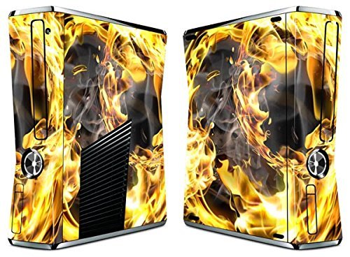 Amazon.com: Fire Flame Vinyl Decal Skin for Xbox360 Slim & Controllers ...