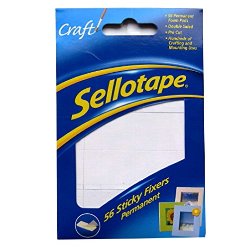 Sticky Fixers Foam Pads - Pack of 56 - Double Sided, Permanent, Pre Cut ...