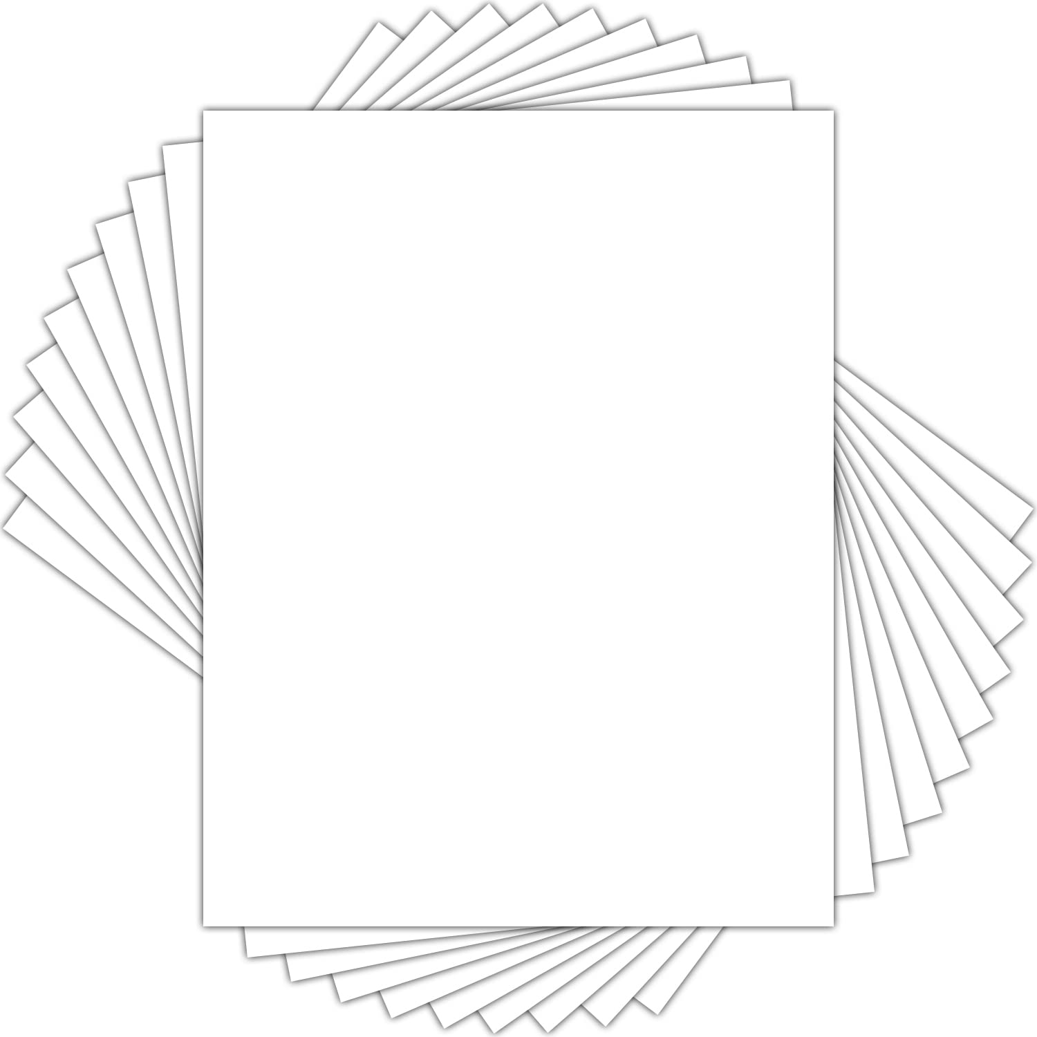 Snapklik.com : Golden State Art, 8.5x11 White Backing Board, Backer ...