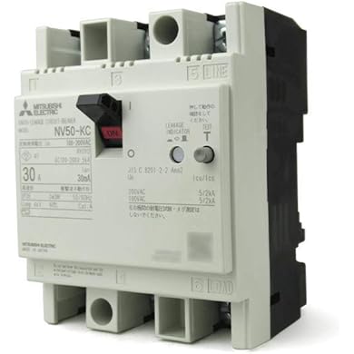 Amazon | 三菱電機 NV50-KC 3P 20A 30MA (漏電遮断器) (3極) (AC 100-200V) NN | ブレーカー・ブレーカーボックス | DIY・工具・ガーデン 通販