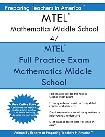 MTEL Mathematics Middle School 47: MTEL 47 Math Exam - Free Online ...