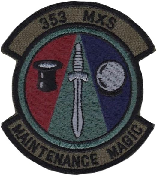 Amazon.com: 353rd MXS Maintenance Suqadron Maintenance Magic Patch CT2