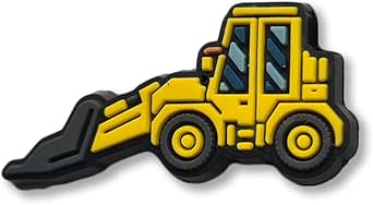 SUPER CUTE Yellow Tractor Digger Excavator - Charms For Crocs/Shoes ...