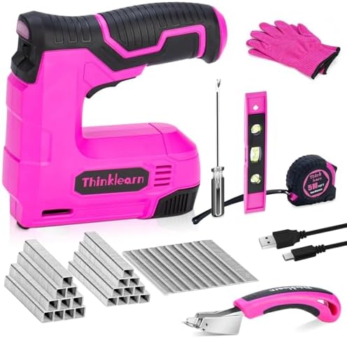 Amazon.com: KingTool Electric Staple Gun, 3.7V Cordless 2-in-1 Stapler ...