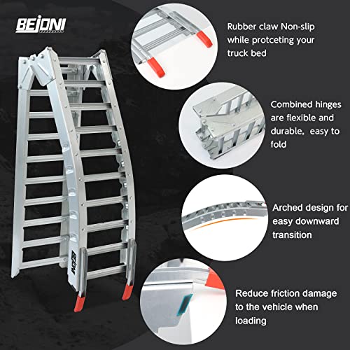 Snapklik.com : 7L X 12 W Folding Loading Ramps, 1400lbs Capacity, Truck ...