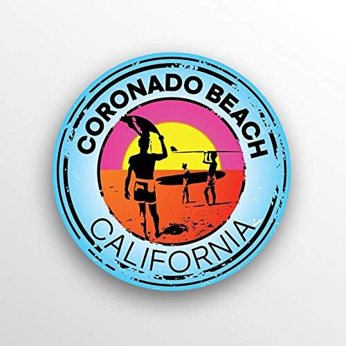 Amazon.com: 2-Pack Destin Beach Florida Decal Sticker |3-Inch Round ...