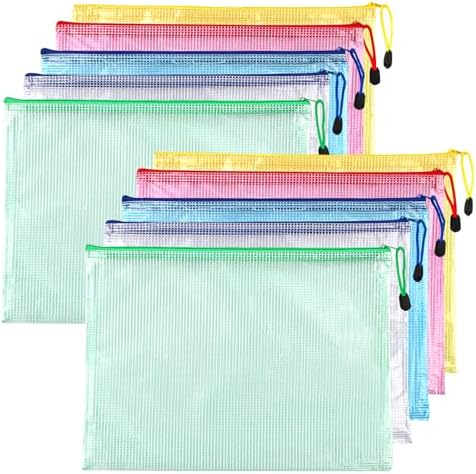 Dokumententasche mit Reißverschluss A5, 10 pcs Wasserdichte Document ...