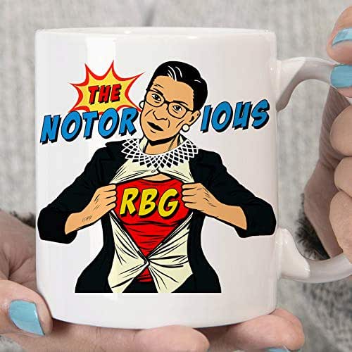 Amazon.com: The Notorious RBG Superhero Coffee Mug | Microwave ...