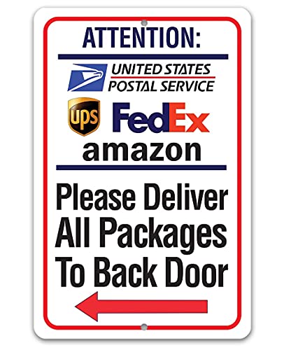Amazon.com: Delivery Sign for Package and Box Deliveries - Deliver to ...