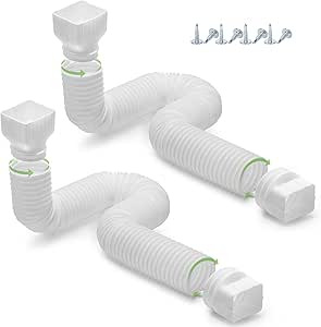 AORESAC Rain Gutter Downspout Extensions, 2 Pack Down Spout Drain ...