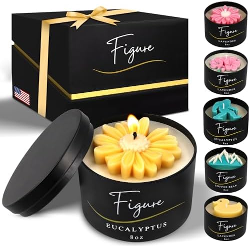Amazon.com: Yellow Daisy Scented Candle – Eucalyptus Aromatherapy ...