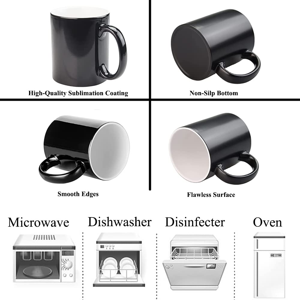 Volcaconiosis Color Changing Coffee Mug, Heat changing coffee mug ...