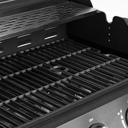 Ribelli Griglia a Gas griglia Carrello Barbecue 4 bruciatori in Acciaio ...