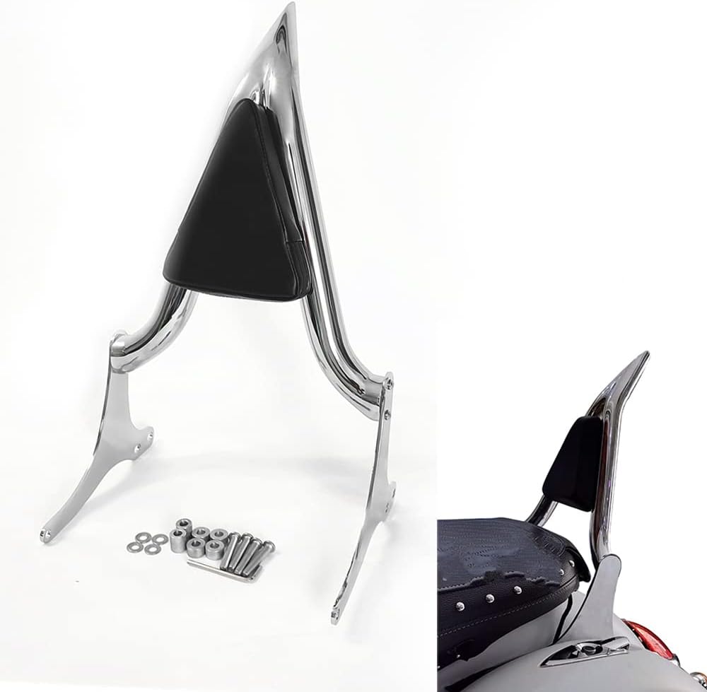 Amazon.com: YHMOTO Detachable Sissy Bar Passenger Backrest 22" Inch ...