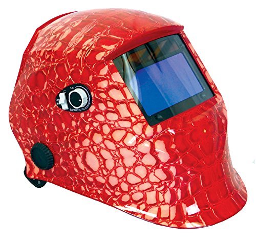 Snapklik.com : 4661 Red Alligator Auto Darkening Solar Powered Welding ...