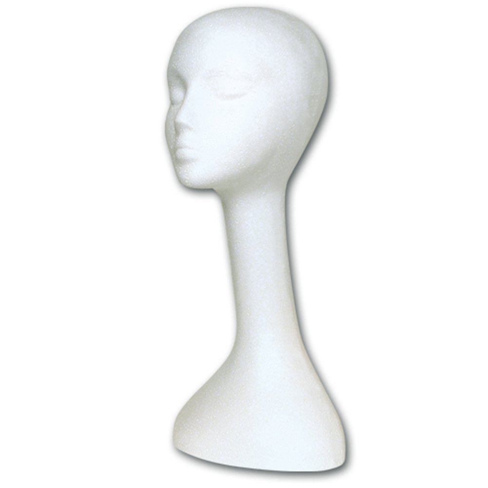 Amazon.com: Long Wig Styrofoam Head (20") : Beauty & Personal Care