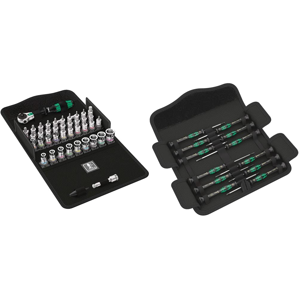 Wera Zyklop Speed 8100 SA All-in Ratchet Set, 1/4" Drive, Metric, 42pc ...