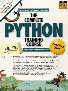 The Complete Python Training Course : Deitel, Harvey M., Deitel, Paul J ...