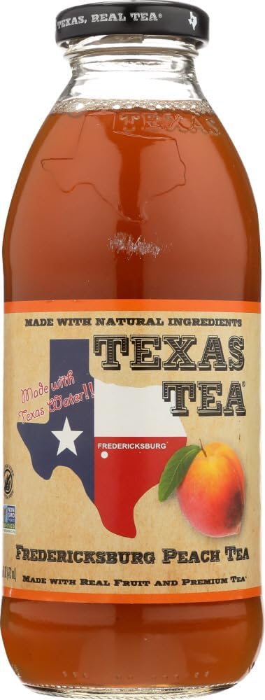 Amazon.com: Texas Tea Fredericksburg Peach Tea, 16 Fluid Ounce - 12 per ...