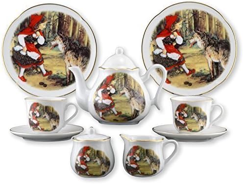 Amazon.com: Little Red Riding Hood Large Tea Set in Box by Reutter ...