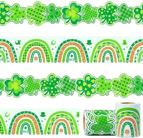 Amazon.com: AnyDesign 69 Feet St. Patrick's Day Bulletin Board Border ...