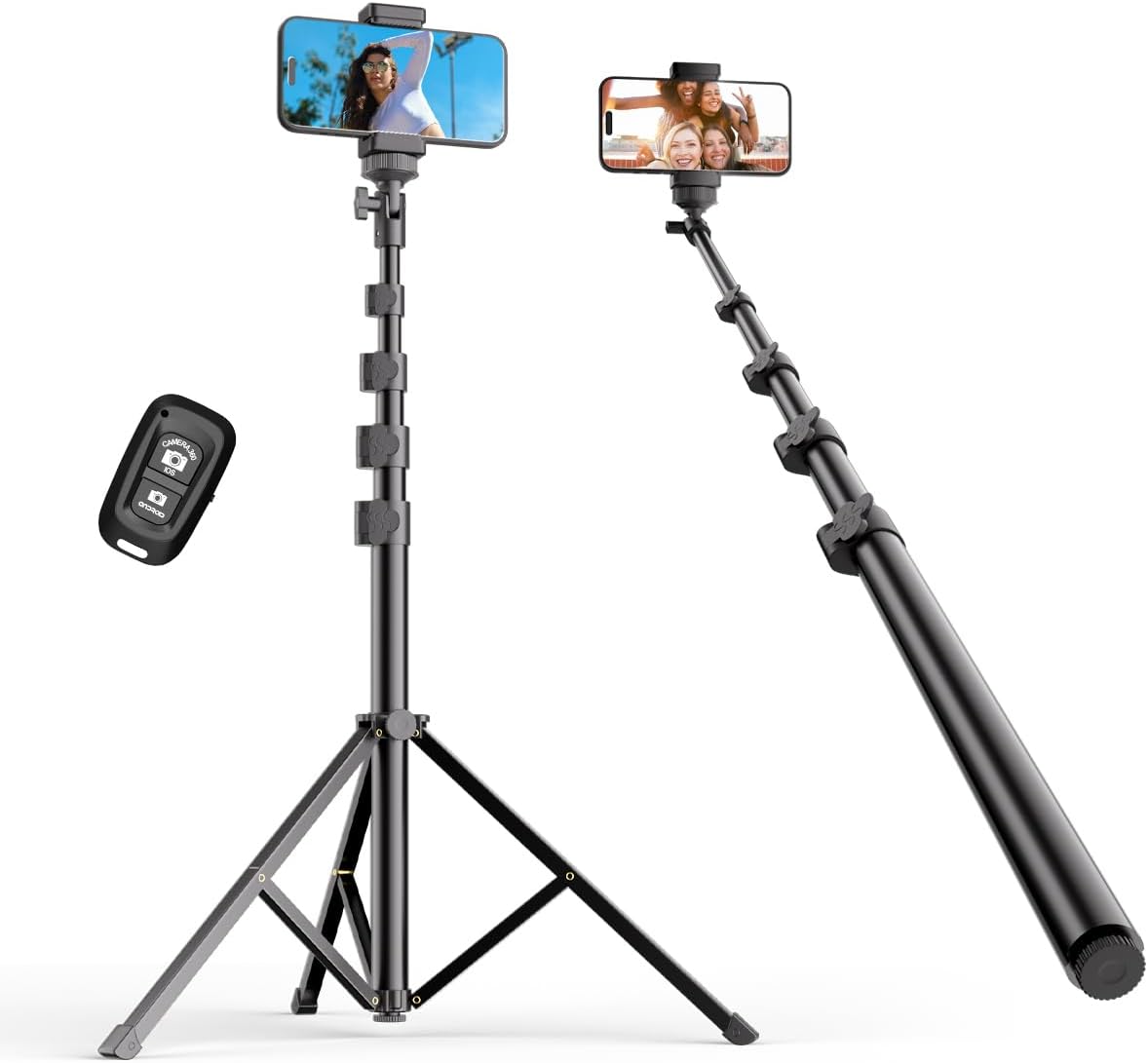 Amazon.com: KraftGeek Tripod for iPhone, 51" Phone Tripod Stand for ...