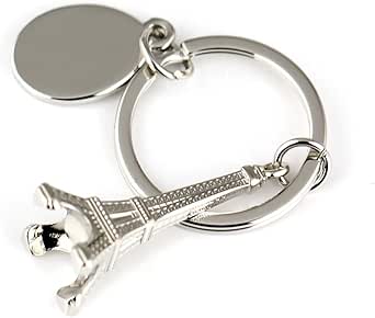 TANGMENGXI Tang Silver Eiffel Tower key chain favor Lovely decoration ...