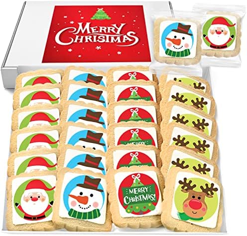 Amazon.com: Christmas Cookie Assortment Santa Tree Merry Christmas- 6 ...