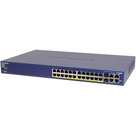 Amazon.com: Netgear FS726TP ProSafe 24 Port 10/100 Smart Switch with 2 ...