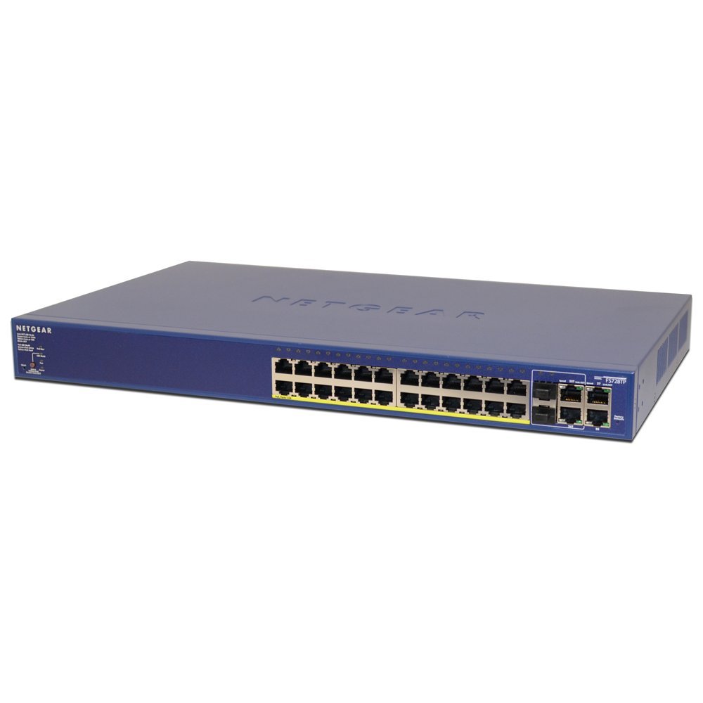 Netgear FS728TP Prosafe 24-Port 10/100 Smart Switch with 4 Gigabit ...