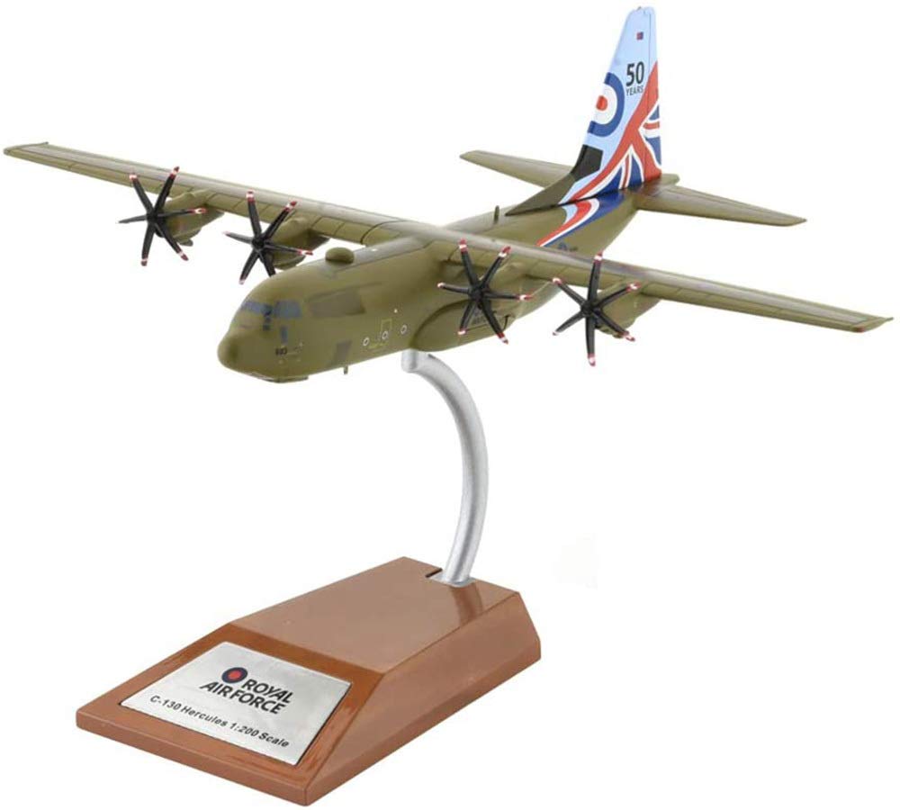 Buy QPWZ Aircraft Alloy Die Cast Model, 1/200 Scale British Air Force C130 Hercules Transport ...