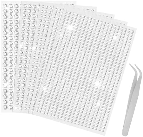 Sularpek 2542 Pcs Strass Autocollant, 5 Feuilles Strass Autocollant ...