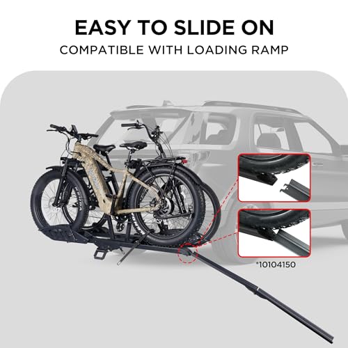 Young Electric E-Bike Rack with Ramp, Hitch 2 Bike Rack, 200 lbs ...