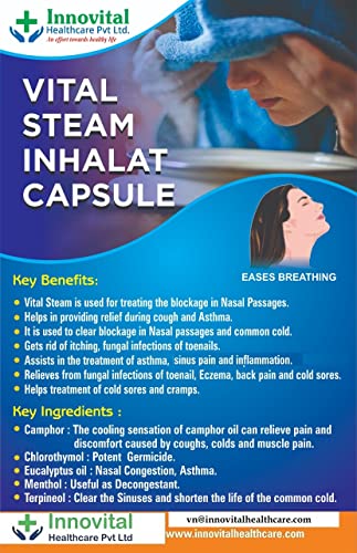Innovital Health care Vital Steam Inhalation Capsules Nasal ...