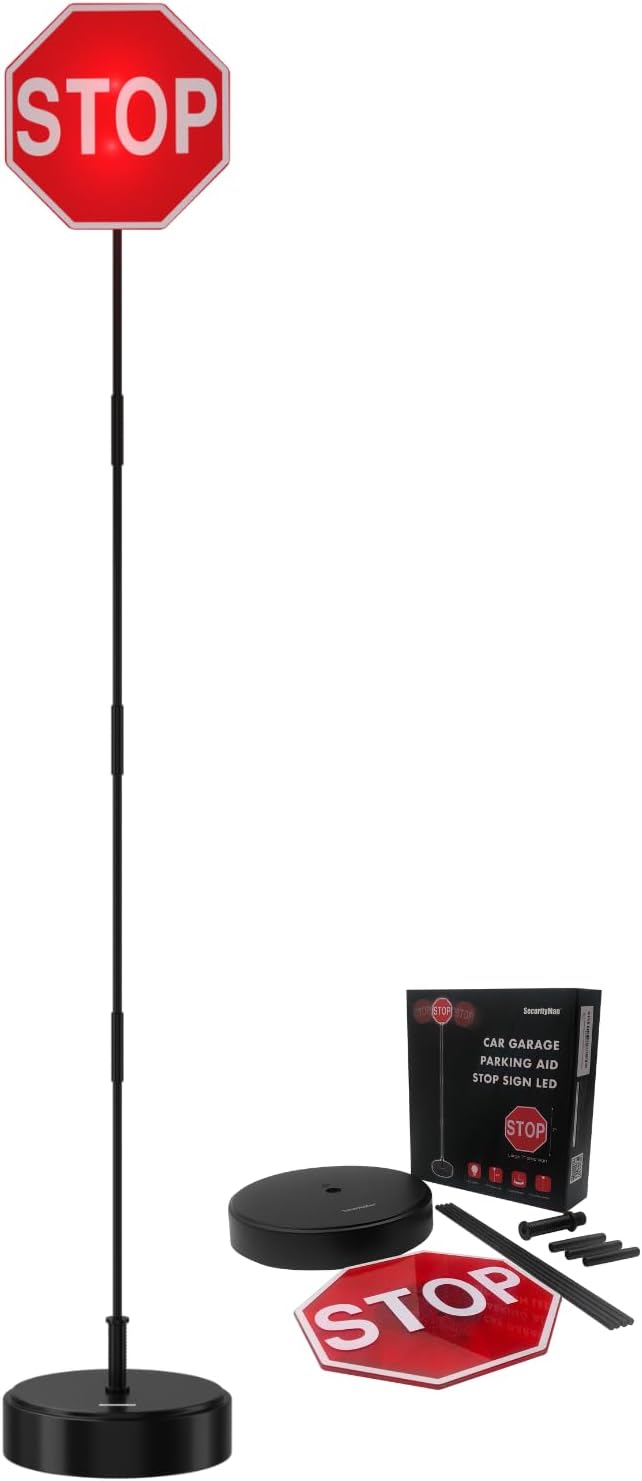 Amazon.com: Securityman Garage Parking Aid with LED Stop Sign [Upgraded ...