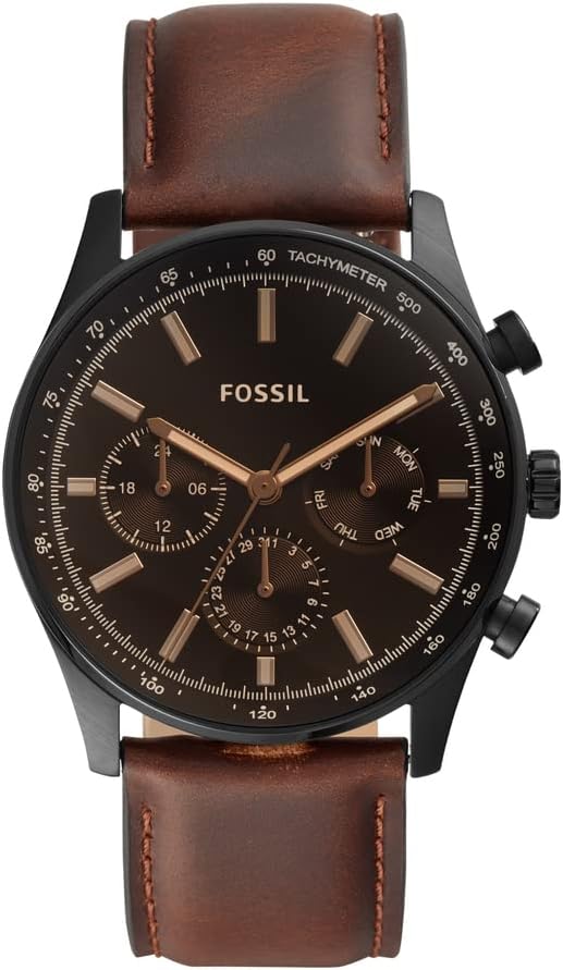 Fossil JR1487 Reloj Nate, Análogo, Redondo para Hombre : Fossil: Amazon ...