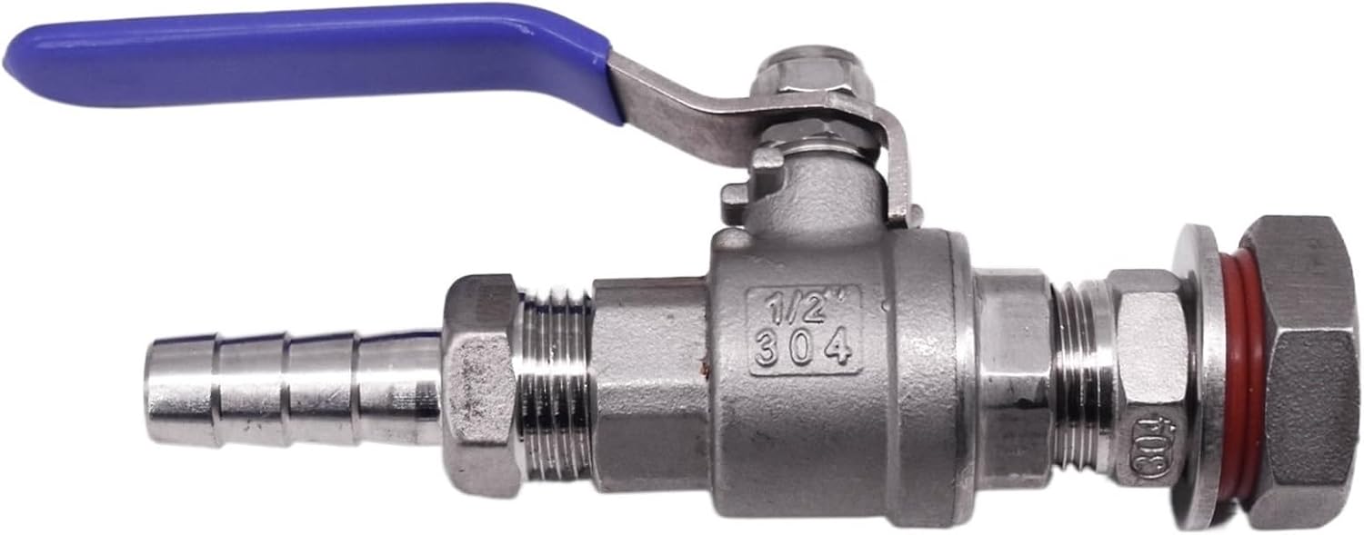 Amazon.com: 1 PC Ball Valve6 8 10 12 14 15 16 19 20mm Hose Barb 1/2 ...