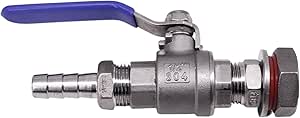 Amazon.com: 1 PC Ball Valve6 8 10 12 14 15 16 19 20mm Hose Barb 1/2 ...
