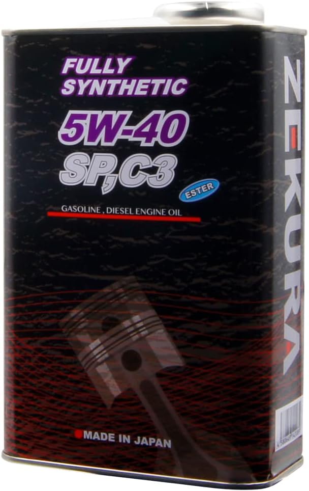 Amazon | 5W-40 SP C3、ZEKURA SYN 5W-40 SP C3 1L、高性能コンプレックスエステル配合,日本製合成油 ...