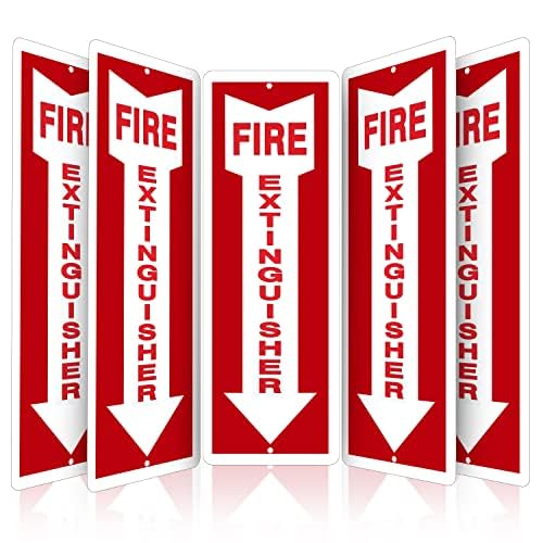 OLANZU Fire Extinguisher Signs with Arrow 12"x 4" - 0.04 Inch Aluminum ...