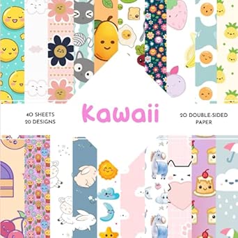 Kawaii Scrapbook Paper: | Kawaii Craft Paper | 8.5 x 8.5 inch | Cute ...