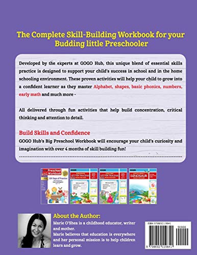 Snapklik.com : Big Preschool Workbook: Ages 3 - 5, 140+ Days Of PreK ...