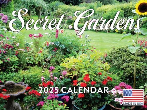 Amazon.com: Secret Garden Calendar 2025 Botanical Monthly Wall Calender ...