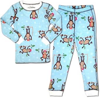 Amazon.com: PJ Salvage Girls Monkey Pajama Pant Set (S/4) : Clothing ...