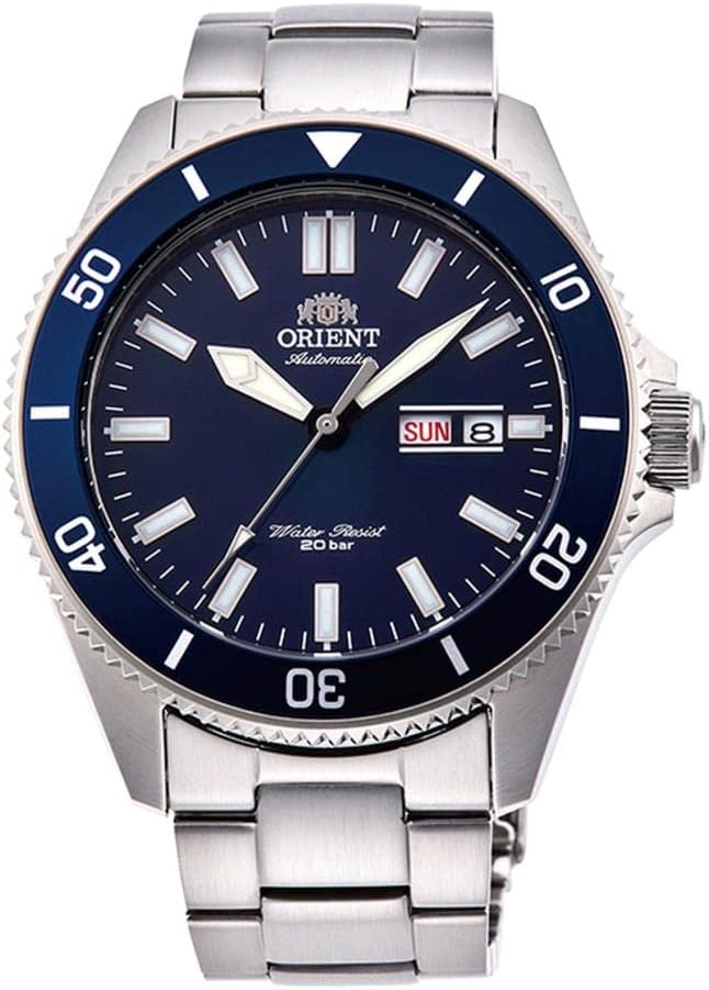Orient Unisex Erwachsene Analog Automatik Uhr mit Edelstahl Armband RA ...